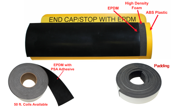 Conveyor Guard End Cap/Product Stop with EPDM Rubber Image